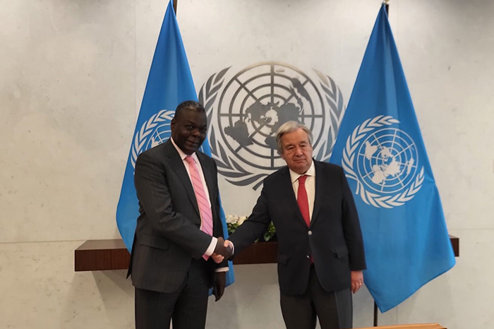 Conversó Secretario General de la ONU con Embajador cubano